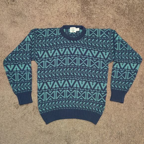 Wrangler | Sweaters | Vintage Wrangler Sweater Mens L Acrylic Striped ...